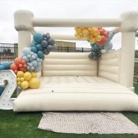 China Outdoor Wedding White Party Jumper Inflatable Bounce House Combo PVC Bouncy Castle for sale
