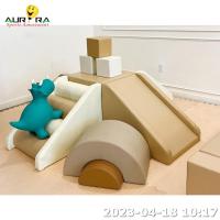 China Brown Toddler Training Body Play Toys Soft Play Climbing Indoor Playground for sale