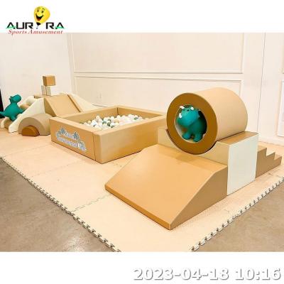 China Brown Toddler Training Body Play Toys Soft Play Climbing Indoor Playground for sale