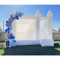 China White Jumping Bouncy House Castle Outdoor Pvc Commercial Inflatable Bouncer for sale