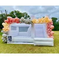 China White Jumping Bouncy House Castle Outdoor Pvc Commercial Inflatable Bouncer for sale