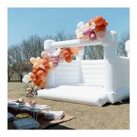 China Wedding Decoration Inflatable White Bouncy Castle Inflatable Bounce House For Sale for sale