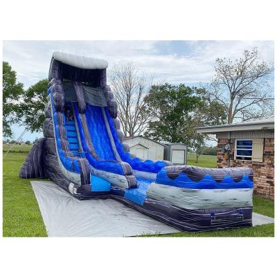 China Commercial Lake Outdoor Kids Bouncing Castle Big Backyard Inflatable Water Slide for sale