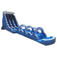 China Water Slide Inflatable Bouncer Commercial Giant Inflatable Water Slide With Pool for sale