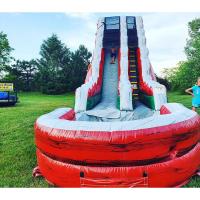 China Water Slide Inflatable Bouncer Commercial Giant Inflatable Water Slide With Pool for sale