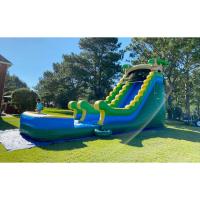 China Inflatable Bouncer With Water Slide 24m Outdoor Kids Cartoon Character Customized for sale