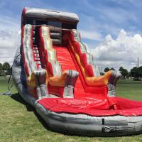 China Giant Inflatable Water Slide PVC Small Inflatable Water Slide With Detachable Swimming for sale