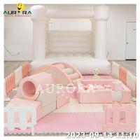 China White Package Set Soft Kids Play Room With Inflatable Bounce Castle House for sale