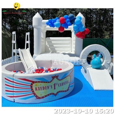 China Customized Soft Play Equipment Set Children Outdoor For Party Rental With Bouncer for sale