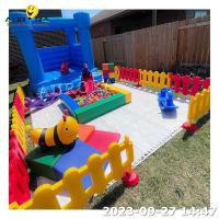 China Kids Birthday Party Soft Play Rental Equipment Bounce Ball Pit With Slide for sale