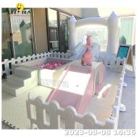China Kids Outdoor Playground Equipment Soft Play Equipment With White Bouncer for sale