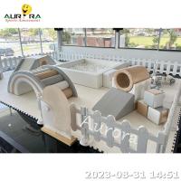 China Soft Play Outdoor Equipment Set Playground Area Kids Indoor Grey White for sale