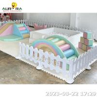 China Soft Play Outdoor Equipment Set Playground Area Kids Indoor Grey White for sale