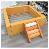 China Customized Orange Soft Play Equipment Indoor Outdoor Playground With Ball Pit for sale
