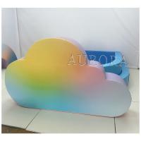 China Cyan Blue Ball Pit Kids Soft Play Equipment Play Party Colorful Clouds Arch for sale