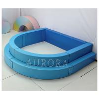 China Cyan Blue Ball Pit Kids Soft Play Equipment Play Party Colorful Clouds Arch for sale