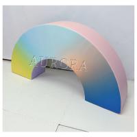 China Cyan Blue Ball Pit Kids Soft Play Equipment Play Party Colorful Clouds Arch for sale