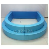 China Cyan Blue Ball Pit Kids Soft Play Equipment Play Party Colorful Clouds Arch for sale