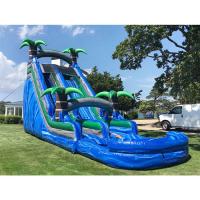 China Inflatable Water Slide Bouncehouse Kids Birthday Party Double Sides With Pool for sale
