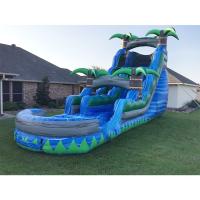 China Inflatable Water Slide Bouncehouse Kids Birthday Party Double Sides With Pool for sale