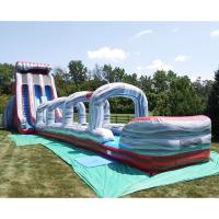 China Kids Water Slide Inflatable Two Lane Commercial Grade Water Slide pool slide for sale