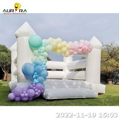China White Inflatable Bounce House Inflatable Bouncy Castle For Kids Adults Party for sale