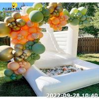 China Commercial Inflatable Bounce House Outdoor White Wedding Bouncer Jumping Castle for sale
