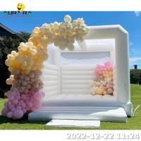 China Bounce House Inflatable Commercial 13x13ft Inflatable Jumper White Moon Bounce for sale