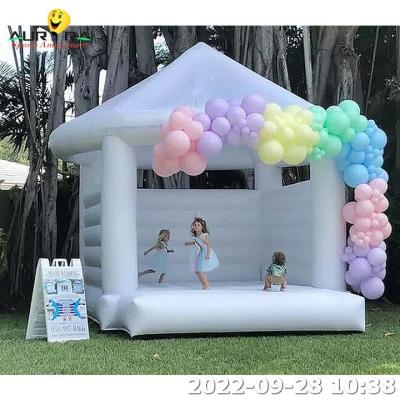 China Kids Inflatable Bounce House With Slide Combo Inflatable Wedding Bouncer White for sale