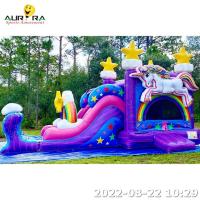 China Commercial Inflatable Bounce House For Party unicorn themed combination for sale