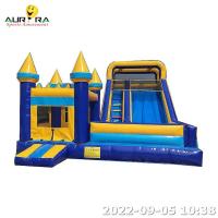 China Commercial Bounce House Inflatables Water Slide 13x13ft Bouncy Castles For Kids for sale