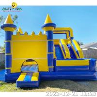 China Inflatable Bounce House Jumping Bouncer Blue Color Customized combo slide for sale
