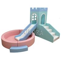 China Blue Kids Entertainment Centre Soft Play Equipment With Ball Pit Soft Play Set for sale