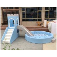 China Blue Kids Entertainment Centre Soft Play Equipment With Ball Pit Soft Play Set for sale
