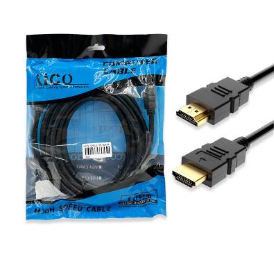 China Kico 1.5m 3m 5m 10m 15m 20m 25m 30m High Speed 4K 8K 60Hz Gold Plated HDTV 2.0 Cable Male to Male polybag for sale