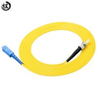 China SC-ST UPC SX  Fiber Optic Patch Cord 3M Customized Length / Cable Diameter for sale