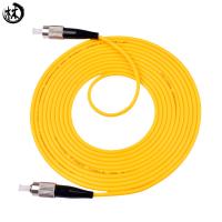 China Yellow 3 Meter Upc Fc Sc Patch Cord , Fiber Optic Drop Cable Fc-Fc Custom Lengths for sale