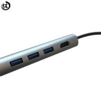 China Kico  New Type C to USB 3.0 8 in 1 HUB with PD 3.0 Charge RJ45 HDMI2.0 8 in 1 type c combo for sale