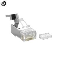 China Modular Network Cable Accessories Cat7 RJ45 Plug 8P Connector 8P8C Shielded for sale