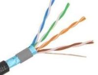 China 500MHz S/FTP CAT6 Network Cable 4P + F Twisted Pair LDPE Outer Jacket for sale