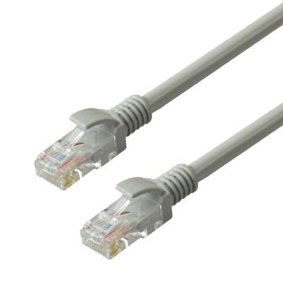 China Grey PVC Jacket  1m Cat6 Patch Cord Unshielded Twisted Pair for sale