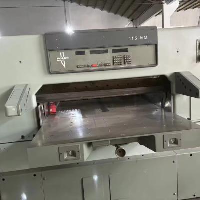 China Polar 115 EM Guillotine Second Hand Paper Cutting Machine for Machinery Repair Shops for sale