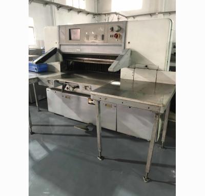 China Type Paper Cutting Machine 115cm Max. Cutting Length Automatic Hydraulic Guillotine Cutter for sale