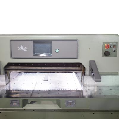 China Office Electric Automatic Industrial Guillotine Cutting Paper with Stable Performance for sale