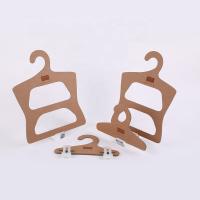 China FSC Eco Friendly Multi Shape Cardboard Hangers With Clips For Adult Clothes for sale