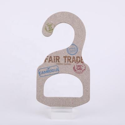 China FSC Certified Recycled Cardboard Bandana Hanger Customized Logo Printing for sale