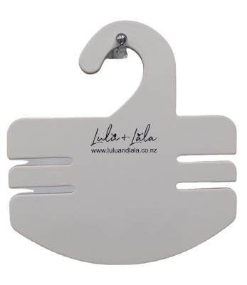 China Adjustable 100% Recycled Cardboard Bib Hanger Custom Logo For Newborn Baby Toddler for sale