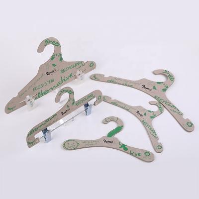 China Customizable Clip Style Paper Hanger with ROSH Report for Eco-Friendly Clothes Display for sale