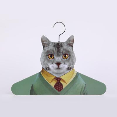 China Cartoon Animal Design Paper Hangers Firm Recycled Cardboard Hangers For Clothes Display for sale