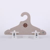 China Recycled Paper Pants Hangers with Clips , Cardboard Clothes Hangers Customizable Size for sale